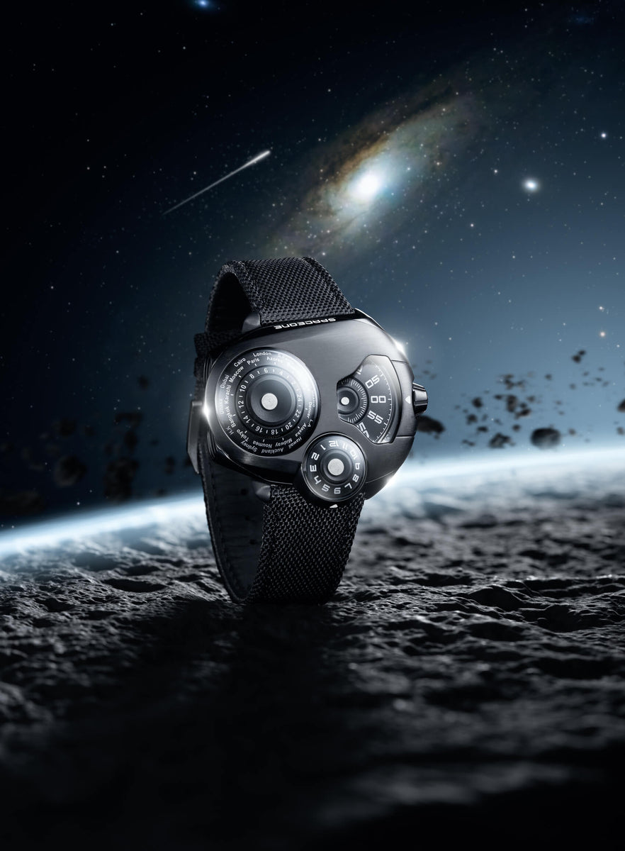 WORLDTIMER BLACK – SpaceOne Watches Paris
