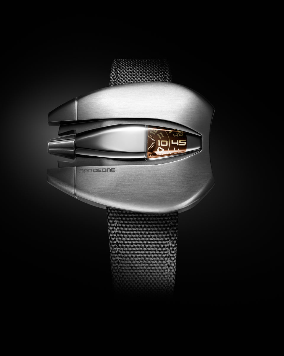 Brown Steel Jumping hour – SpaceOne Watches Paris